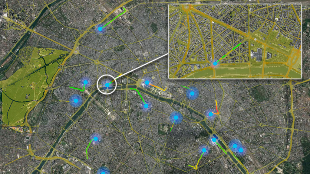 Mobile air quality detection mapping in Paris | Valeo